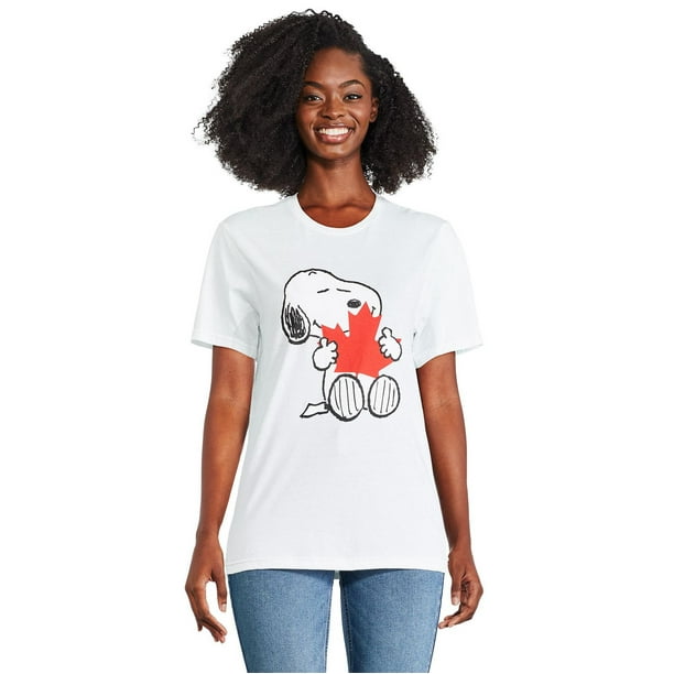Peanuts Women's Snoopy Boyfriend Fit Tee - Walmart.ca