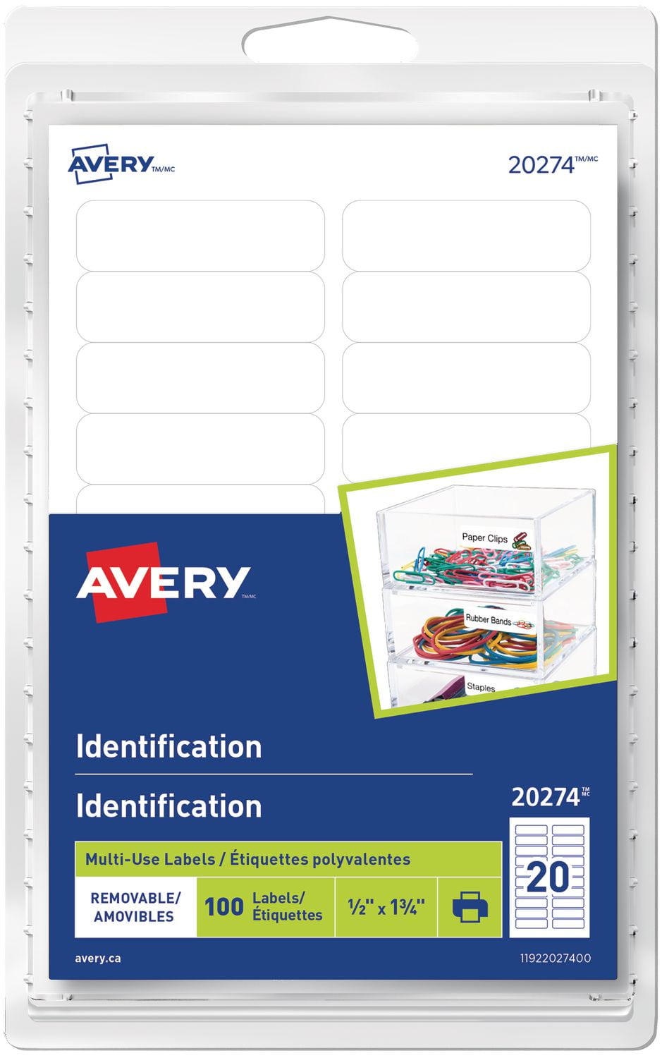 Avery® Removable White Identification Labels | Walmart Canada
