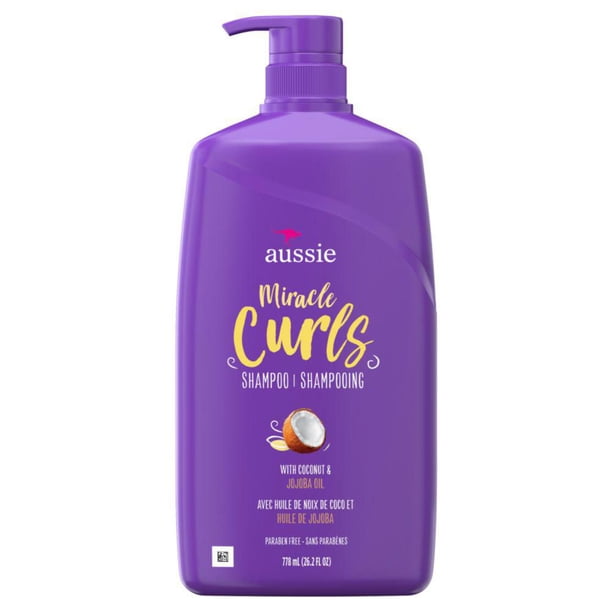 Aussie Miracle Curls with Coconut & Jojoba Oil, Paraben Free Shampoo ...