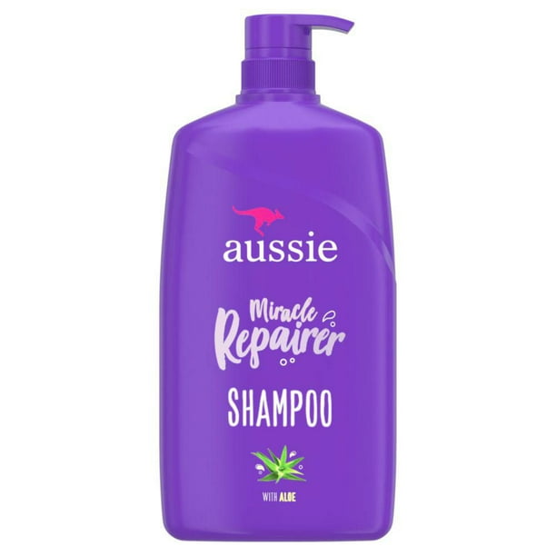 Aussie Miracle Repairer Shampoo with Aloe for All Hair Types, 774 mL ...