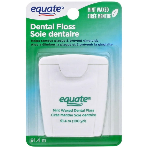 Equate Mint Waxed Dental Floss, 91.4 m - Walmart.ca