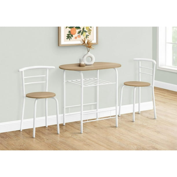Monarch Specialties Dining Table Set, 3pcs Set, Small, 32" L, Kitchen ...