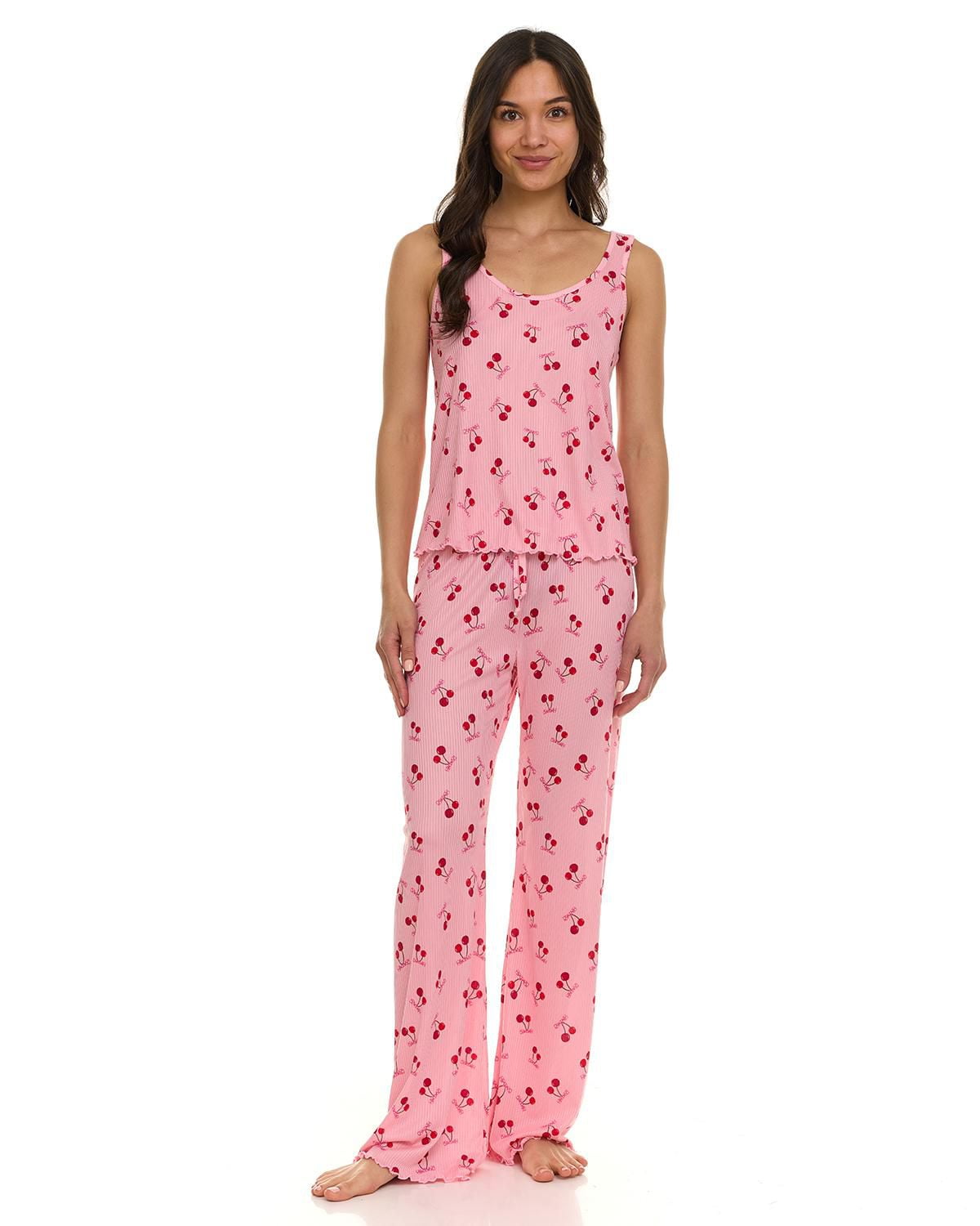 Click here for Cozy Couture Ladies Pajama 2-Piece Tank & Pant Set... prices