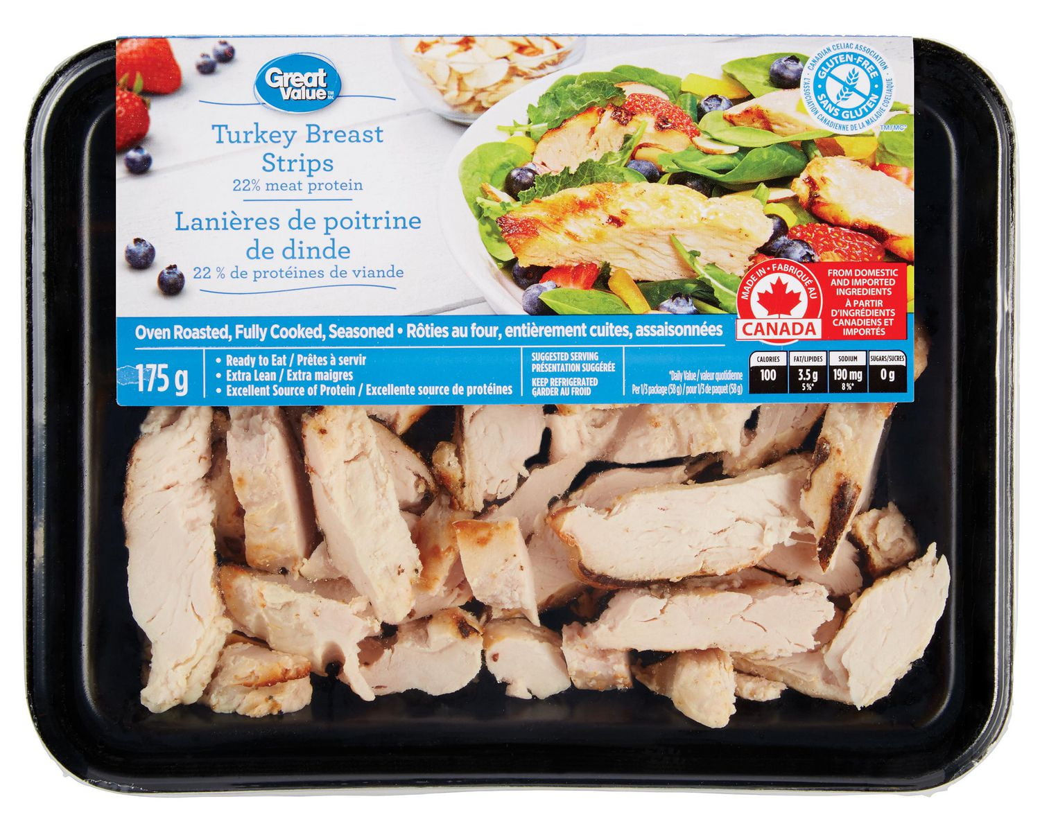 Great Value Turkey Breast Strips | Walmart Canada