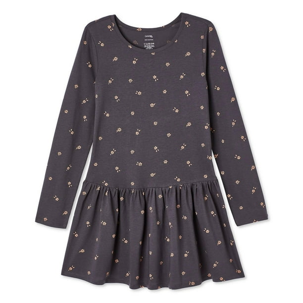 George Girls' Drop Waist Dress, Sizes XS-XL - Walmart.ca