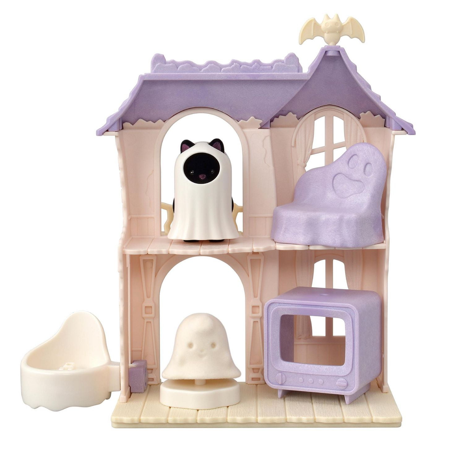 Calico Critters Spooky Surprise House, Dollhouse Playset with ...