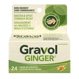 Gravol Ginger Non-Drowsy Liquid Gel Capsules, 24 Capsules - Walmart.ca