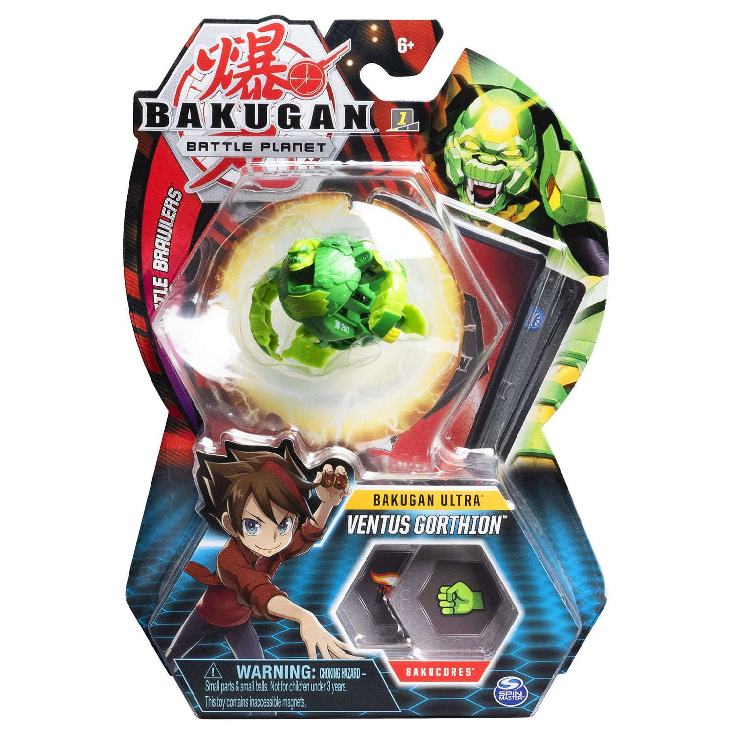 Bakugan Ultra, Ventus Gorthion, 3-inch Tall Collectible Transforming ...