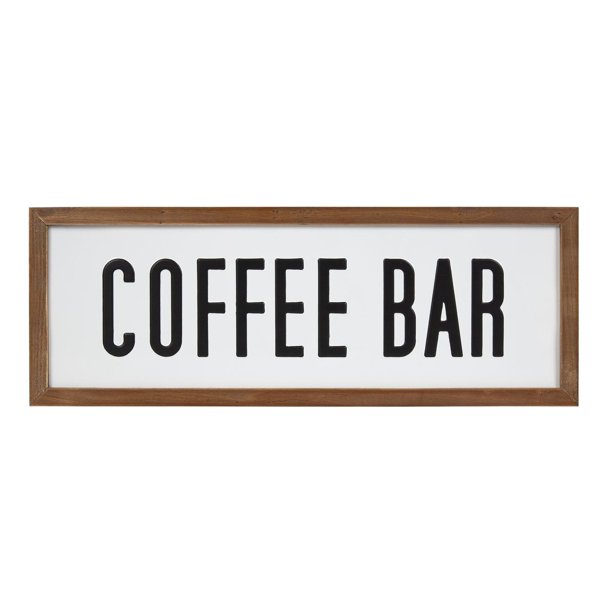 hometrends Coffee Bar Framed Metal Sign - Walmart.ca