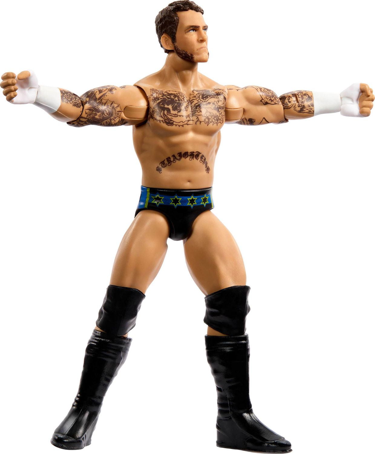 WWE CM Punk Action Figure 6 inch Collectible Superstar with Articulation Life Like Look Walmart
