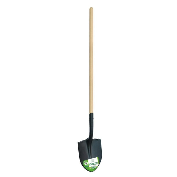 Expert Gardener Long Hardwood Handle Digging Shovel, Best for digging ...