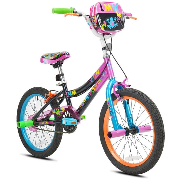LittleMissMatched 18" Girls BMX Bike- Black - Walmart.ca