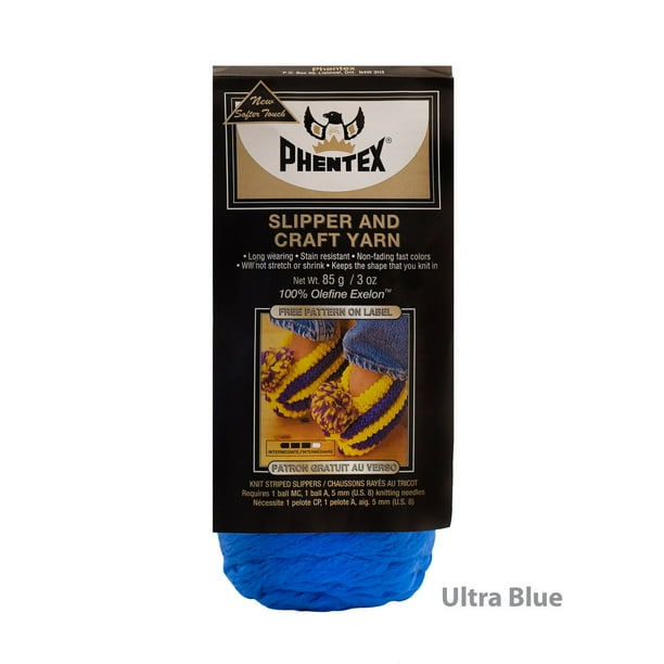 Phentex® Slipper and Craft Yarn, Olefin #4 Medium, 3oz/85g, 164 Yards - Walmart.ca