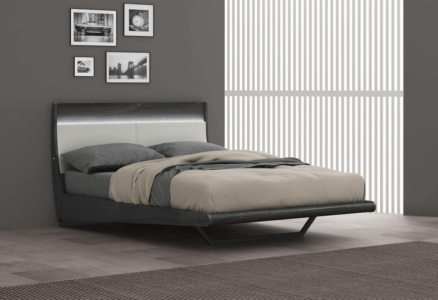 Lacquer bed frame store
