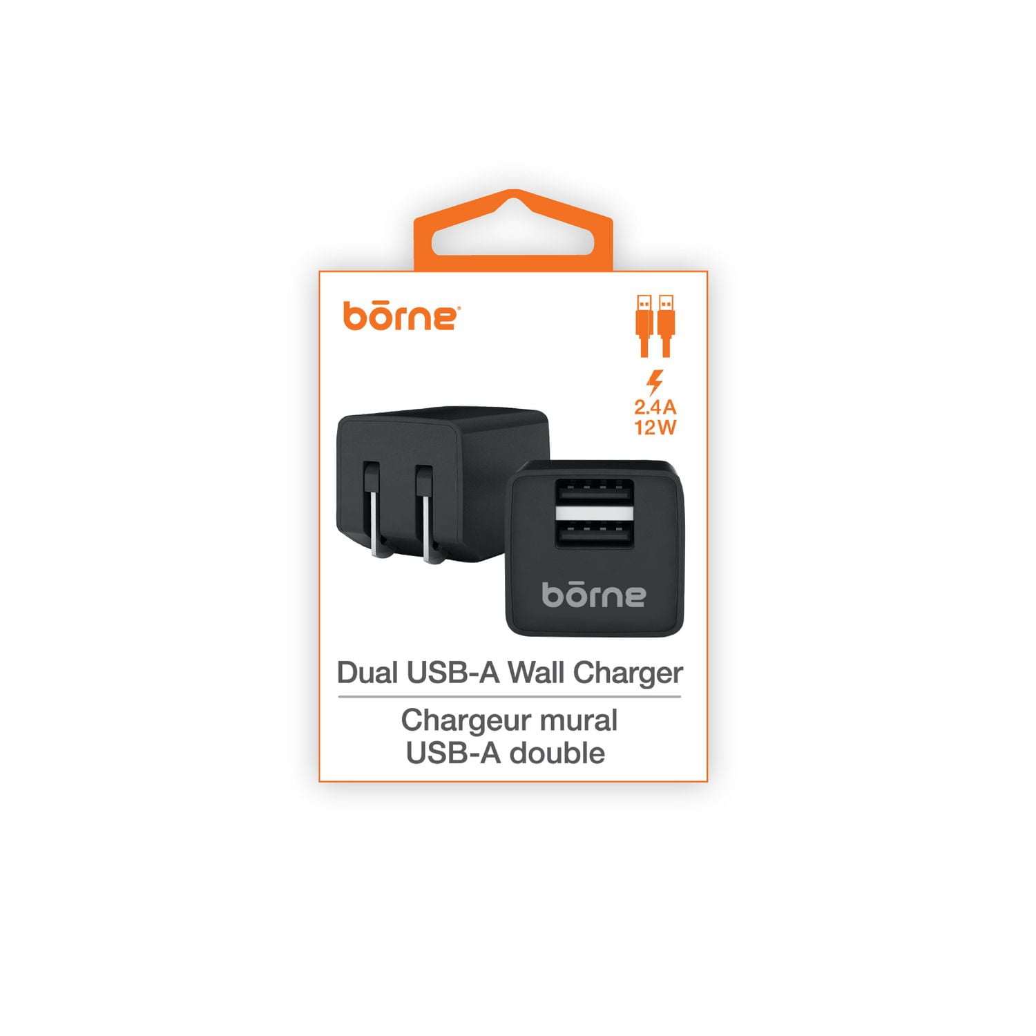 Click here for Borne Electronics Wall Charger Dual Usb-A - Black... prices