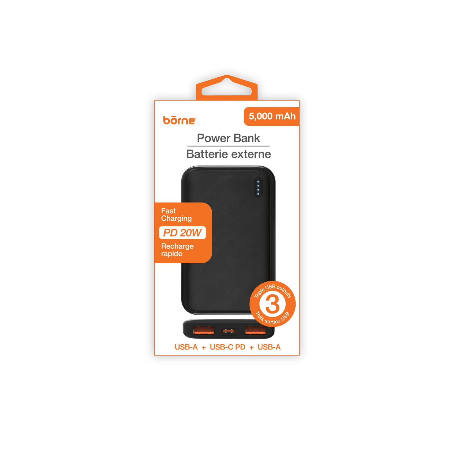 Click here for Borne Electronics 5 000 Mah Power Bank One Size prices