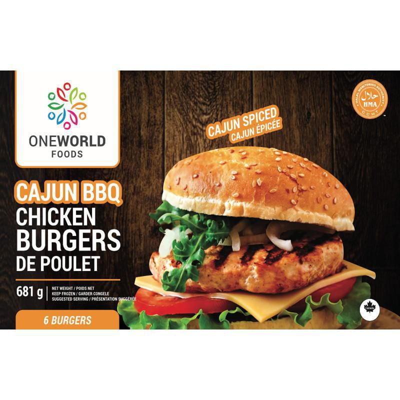 One World Halal Premium Chicken Burgers | Walmart Canada