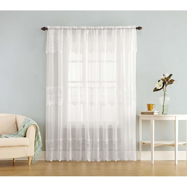 918 Joy Rod Pocket Curtain with Attached Valance - Walmart.ca