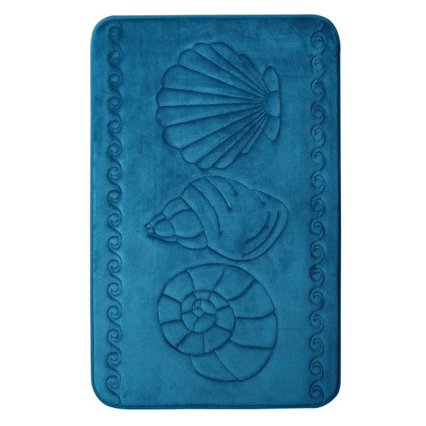 Swift Home Memory Foam Sea Shell Bath Mat - Walmart.ca