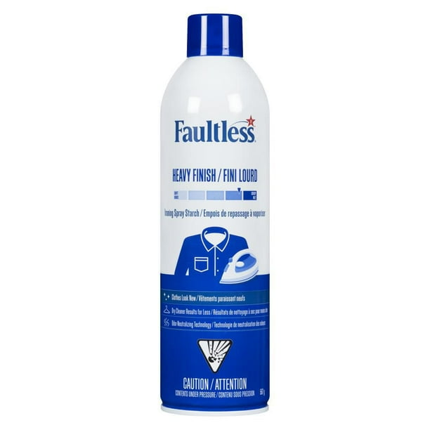 Faultless Heavy Finish Ironing Spray Starch, Fresh Scent, Faultless ...