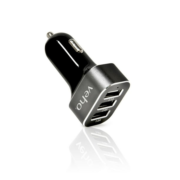 Veho VAA-010 Triple USB 5V 5.1A Car Charger for all USB Charged Devices - Walmart.ca