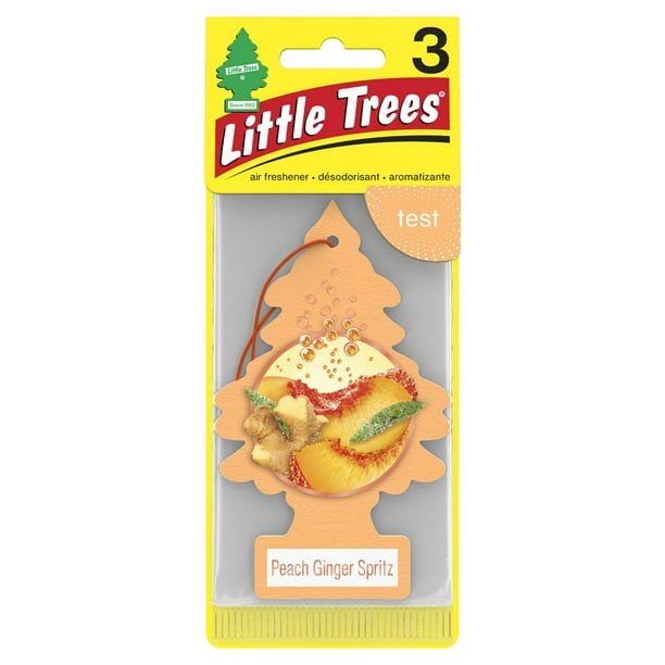 LITTLE TREES Air Freshener Peach Ginger Spritz 3-Pack - Walmart.ca
