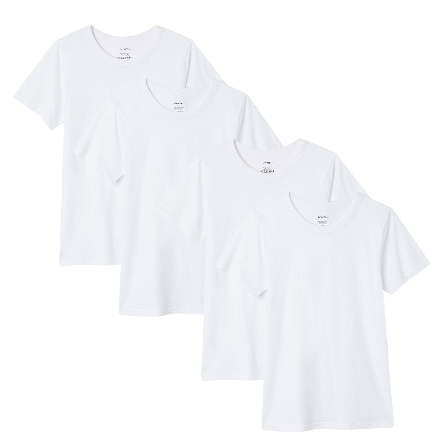 Click here for George Boys Cotton Short Sleeve Tee 4-Pack 4 prices