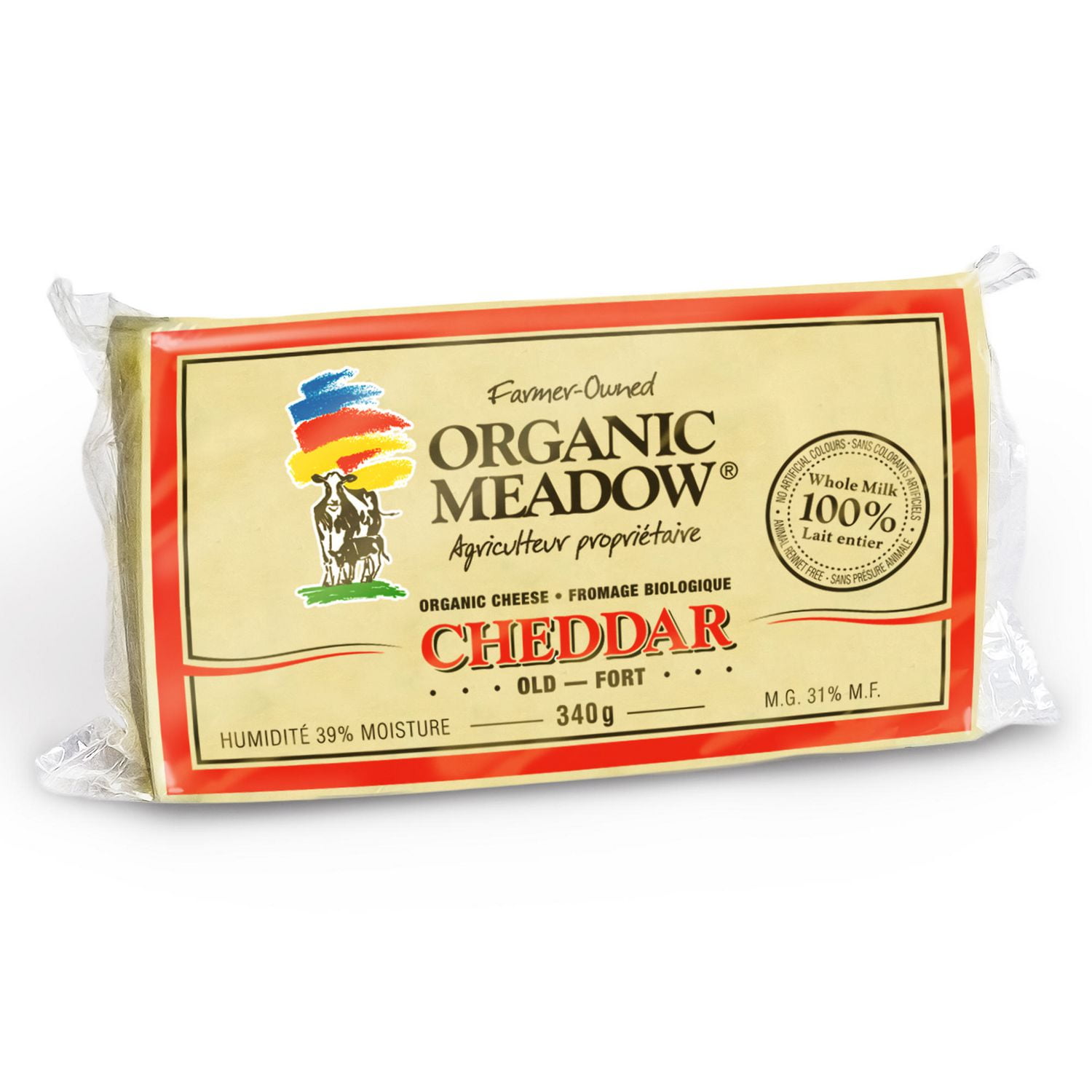 Organic Meadow 31% M.F. Old Cheddar Organic Cheese | Walmart Canada