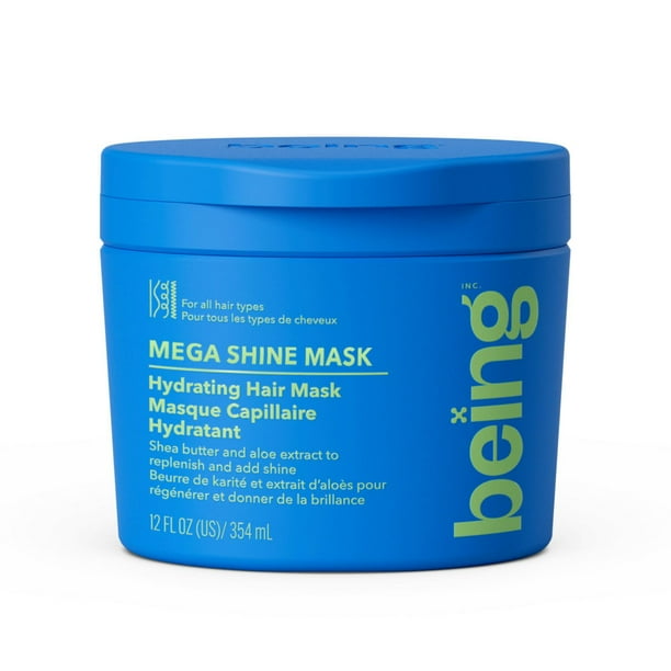 Being MEGA SHINE Hydrating Hair Mask with Shea Butter and Aloe extract ...