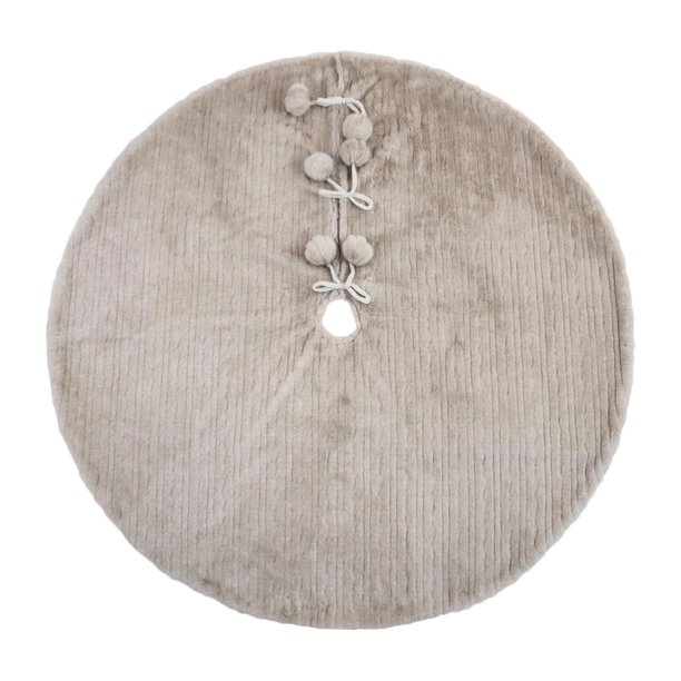 Holiday Time 48 inch Grey Faux Fur Tree Skirt - Walmart.ca