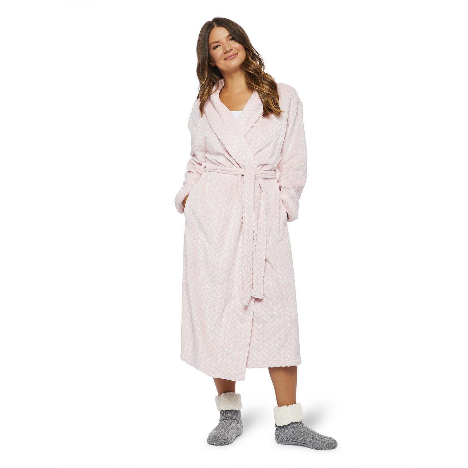 George Women's Embossed Plush Robe | Walmart Canada