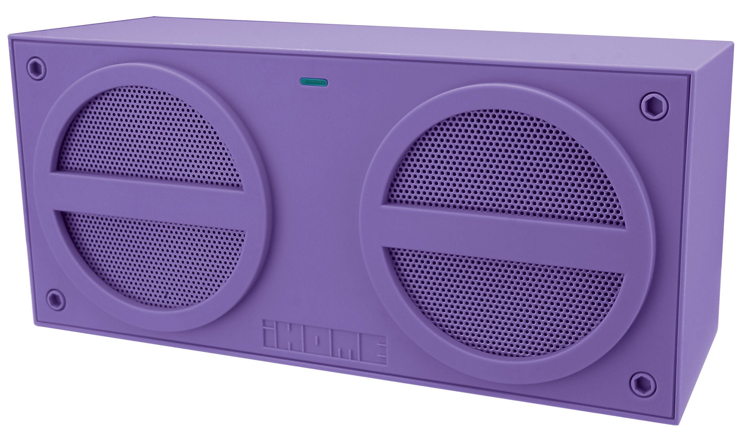 iHome Bluetooth Rechargeable stereo Speaker - Purple | Walmart Canada