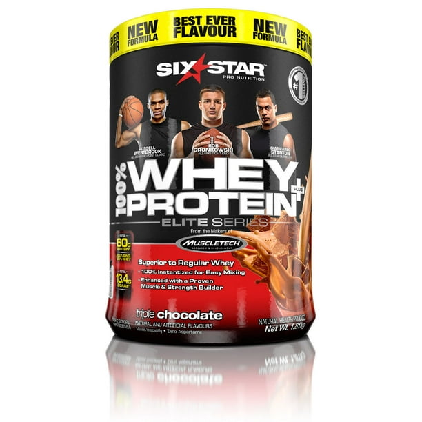 Six Star 100% Whey Protein Plus, Whey Protein Powder + Creatine ...