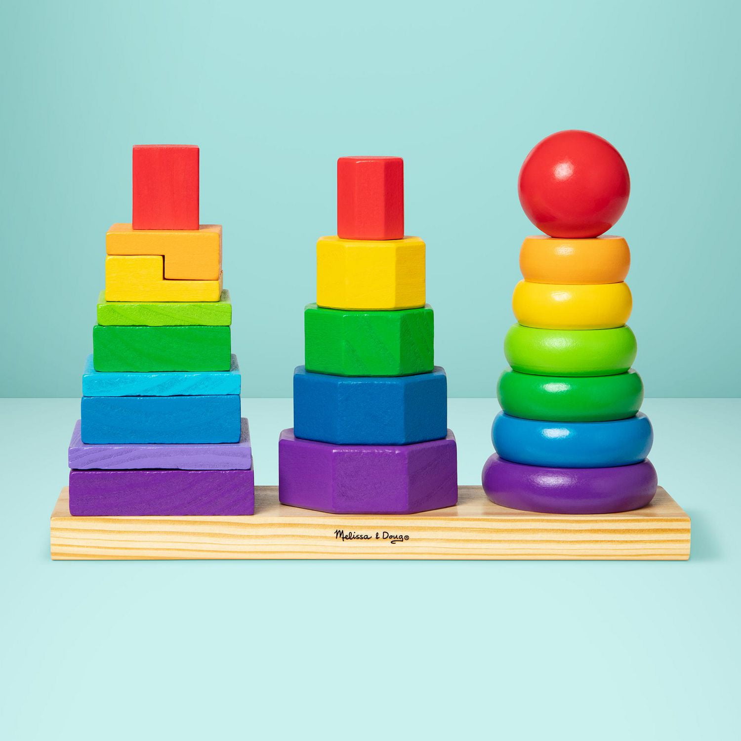 Melissa & doug geometric stacker store
