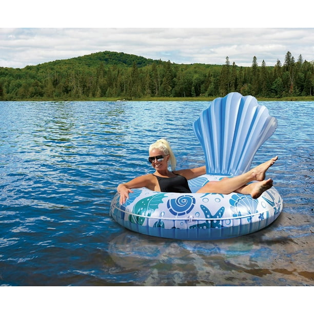 Pathfinder Inflatable 57" 1-Person Unisex Clam Shell Float with ...