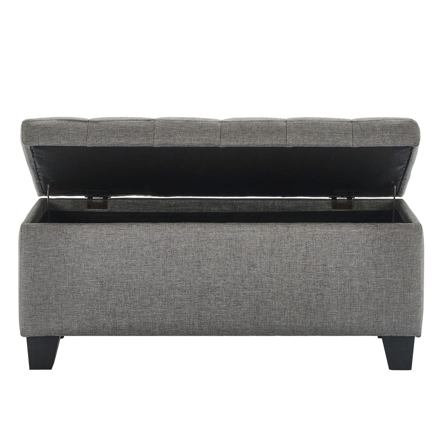 Fabric Storage Ottoman Grey Walmart