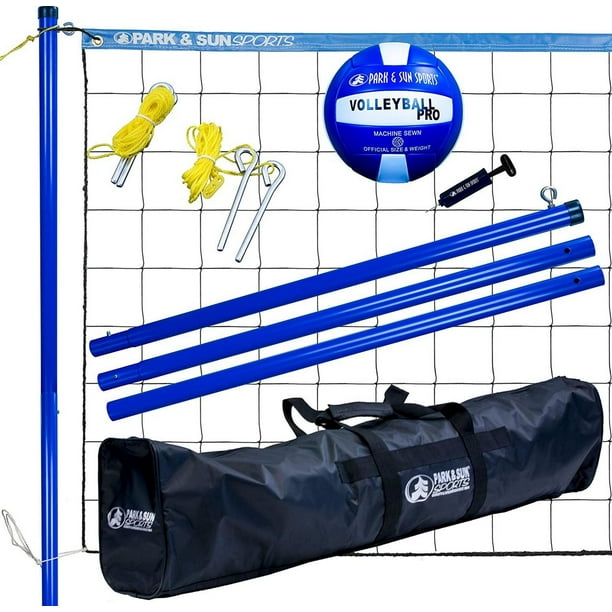 Park & Sun Sports® Volley Sport Steel Outdoor Volleyball Net System ...