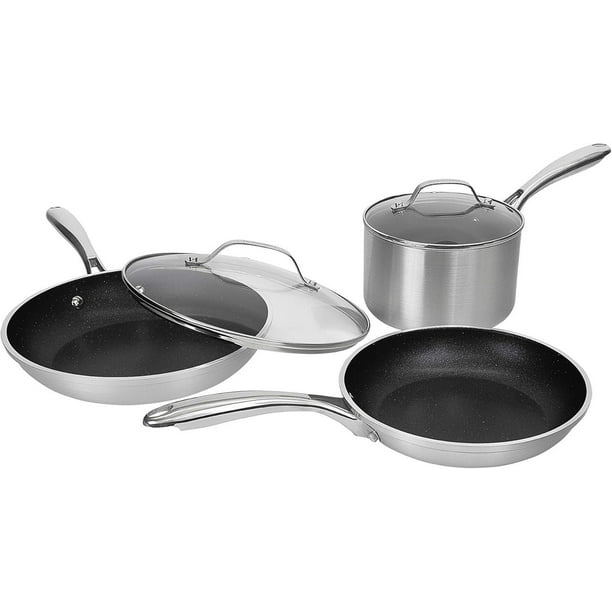 Granitestone Nonstick 5 Piece Cookware Set Ultra Durable Coating with ...