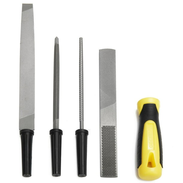 WorkPro File Set - 5 Piece,Mill Rough, Round and Slim Taper File ...