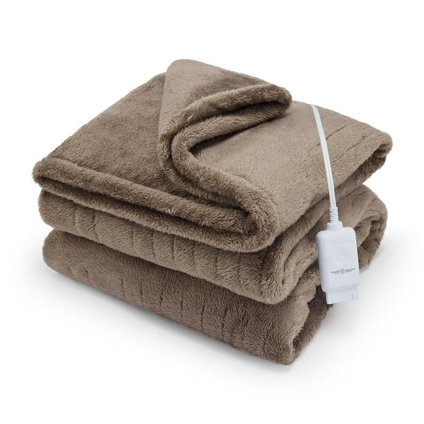 Sunbeam Throw, Arctic Plush Eco-Throw, 25% Recycled Material, 4 Heat ...
