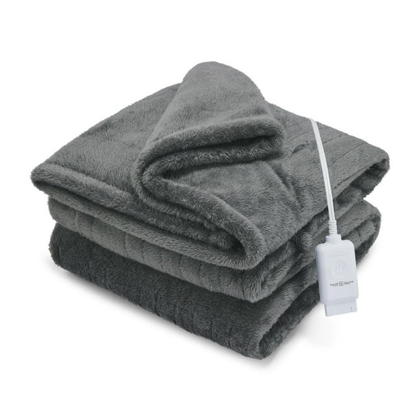 Sunbeam Throw, Arctic Plush Eco-Throw, 25% Recycled Material, 4 Heat ...