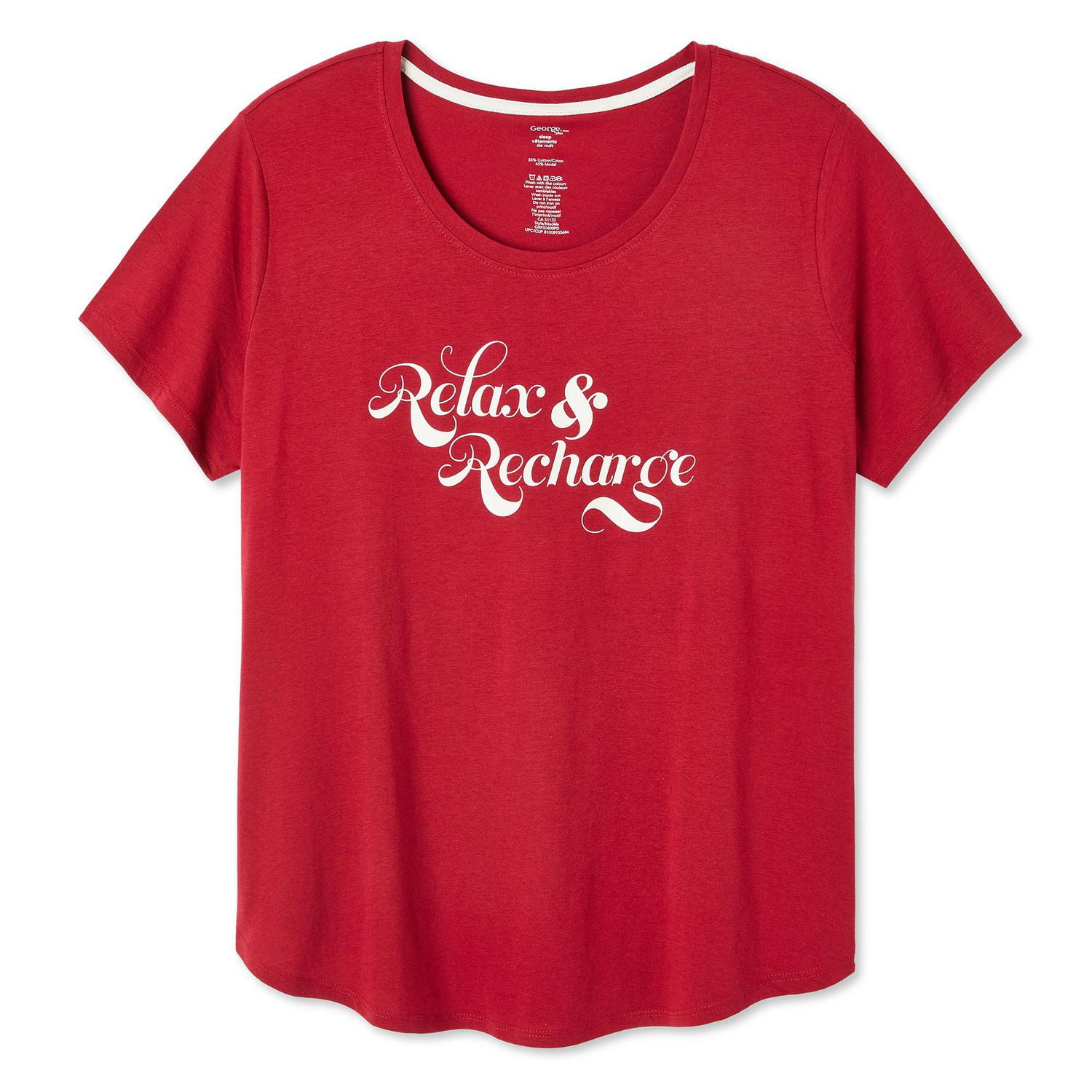 Click here for George Womens Plus Scoop Neckline Sleep Tee 2x prices