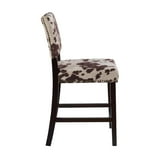 Noah Brown Cow Print Counter Stool - Walmart.ca