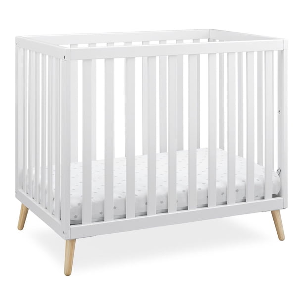 Delta Children Tucker Mini Baby Crib, Bianca White/Natural - Walmart.ca