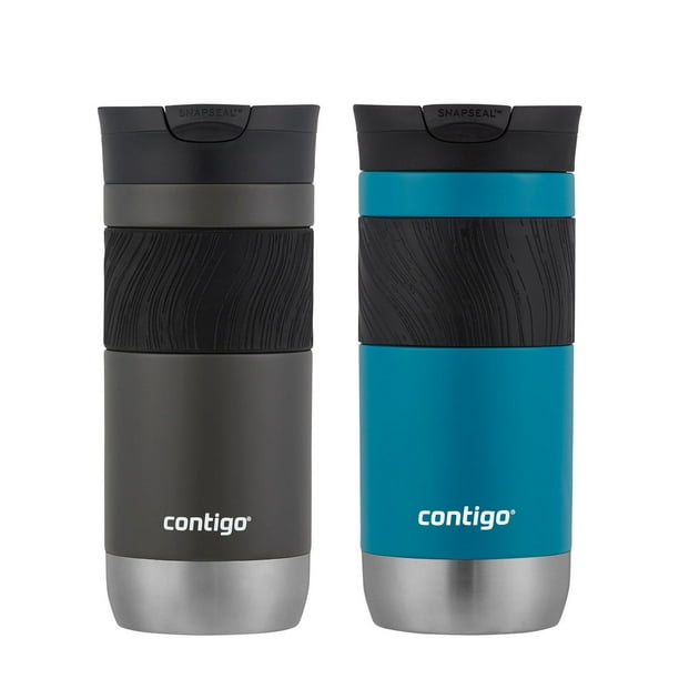 Contigo Byron 2.0 SNAPSEAL Travel Mug 16oz, 2-Pack, Sake and Juniper ...