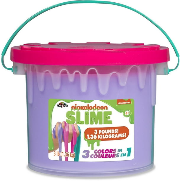 Nickelodeon 3 Colours in 1 Slime Tub, Pre-Made Slime - Walmart.ca