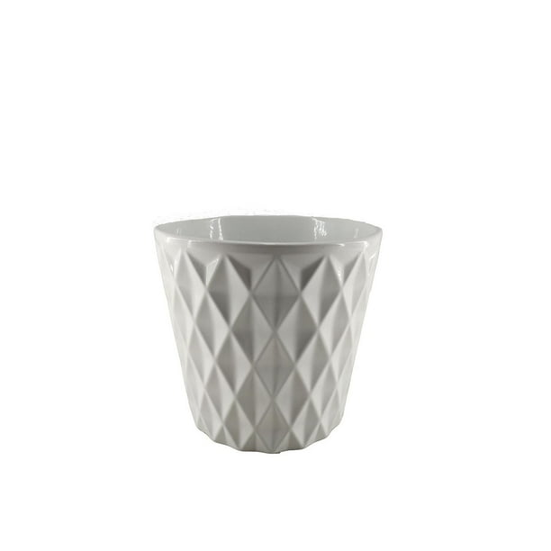 8IN TAPERED GEO POT, Flower pot - Walmart.ca