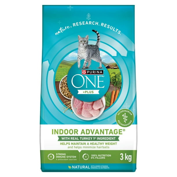 Purina ONE +Plus Indoor Advantage Turkey, Dry Cat Food, 1.8-7.2 kg ...