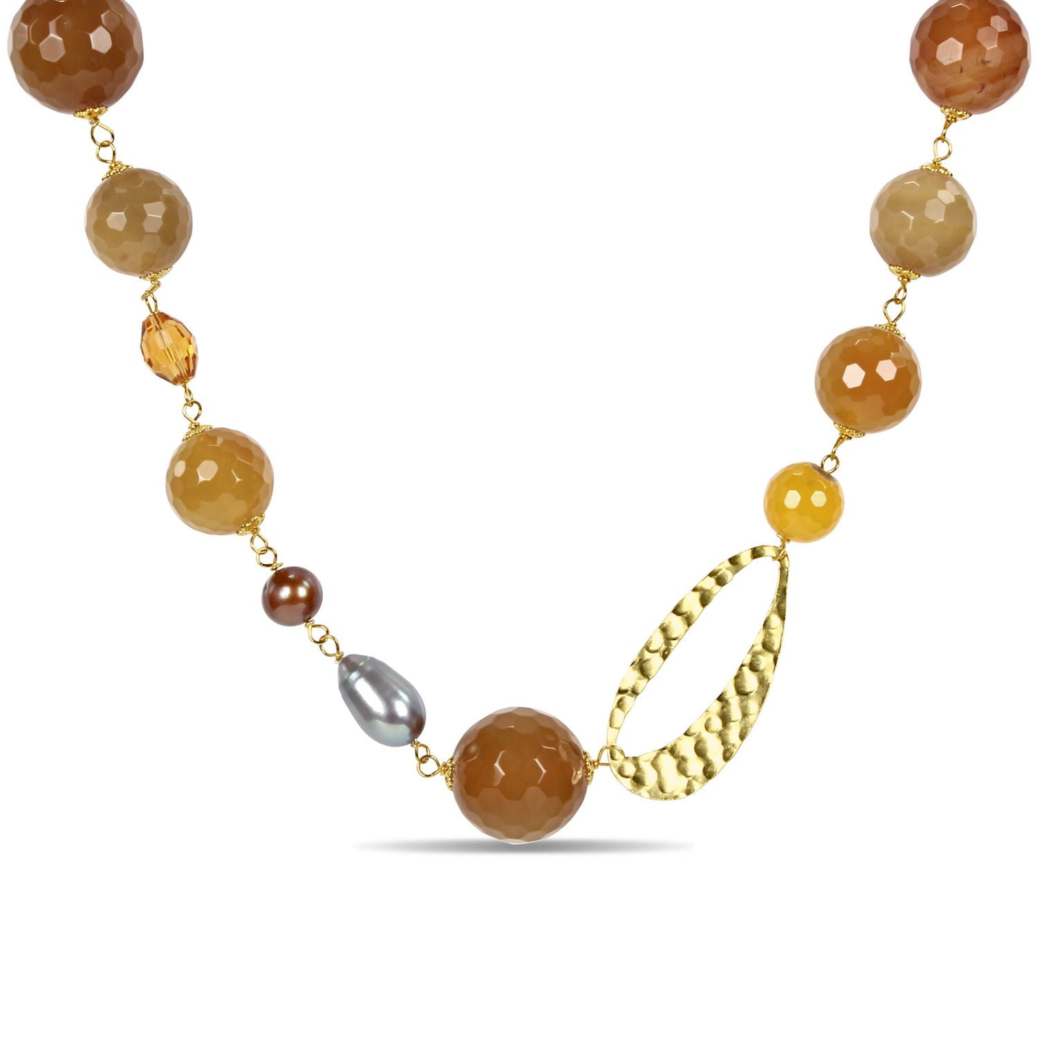 Click here for Tangelo Freshwater Cultured Pearl  Yellow And Brow... prices