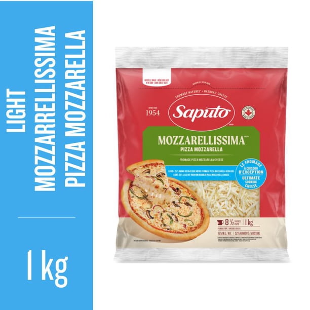 Saputo Light Mozarellissima Pizza Mozzarella Shredded Cheese - Walmart.ca